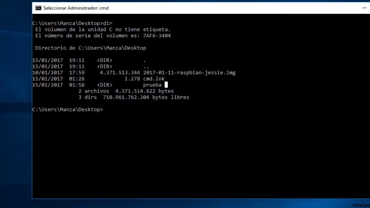 Cómo listar contenido de directorios en Windows usando la herramienta ...